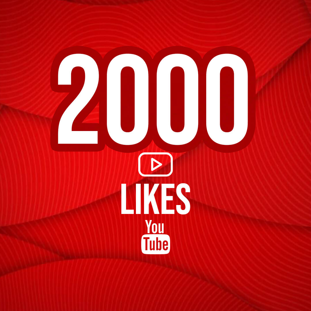 Comprar Likes Youtube - 2000 Likes